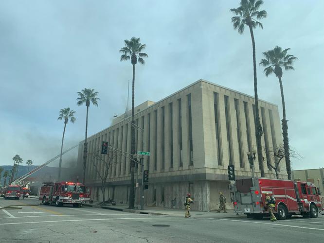 Two fires are extinguished in downtown San Bernardino on Feb. 24 ...