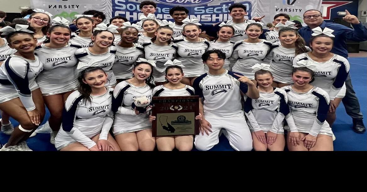 Summit High School cheer squad wins third straight CIF championship ...