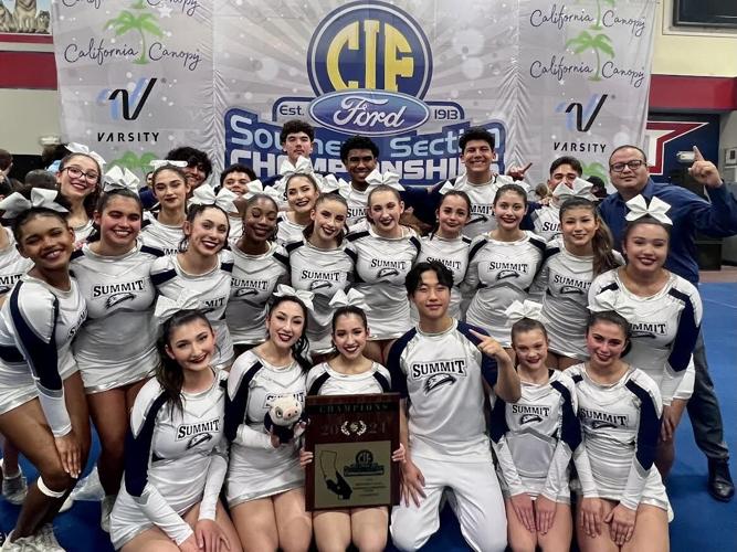 Summit High School cheer squad wins third straight CIF championship ...