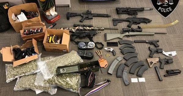 Convicted felon is arrested after several weapons and marijuana plants ...