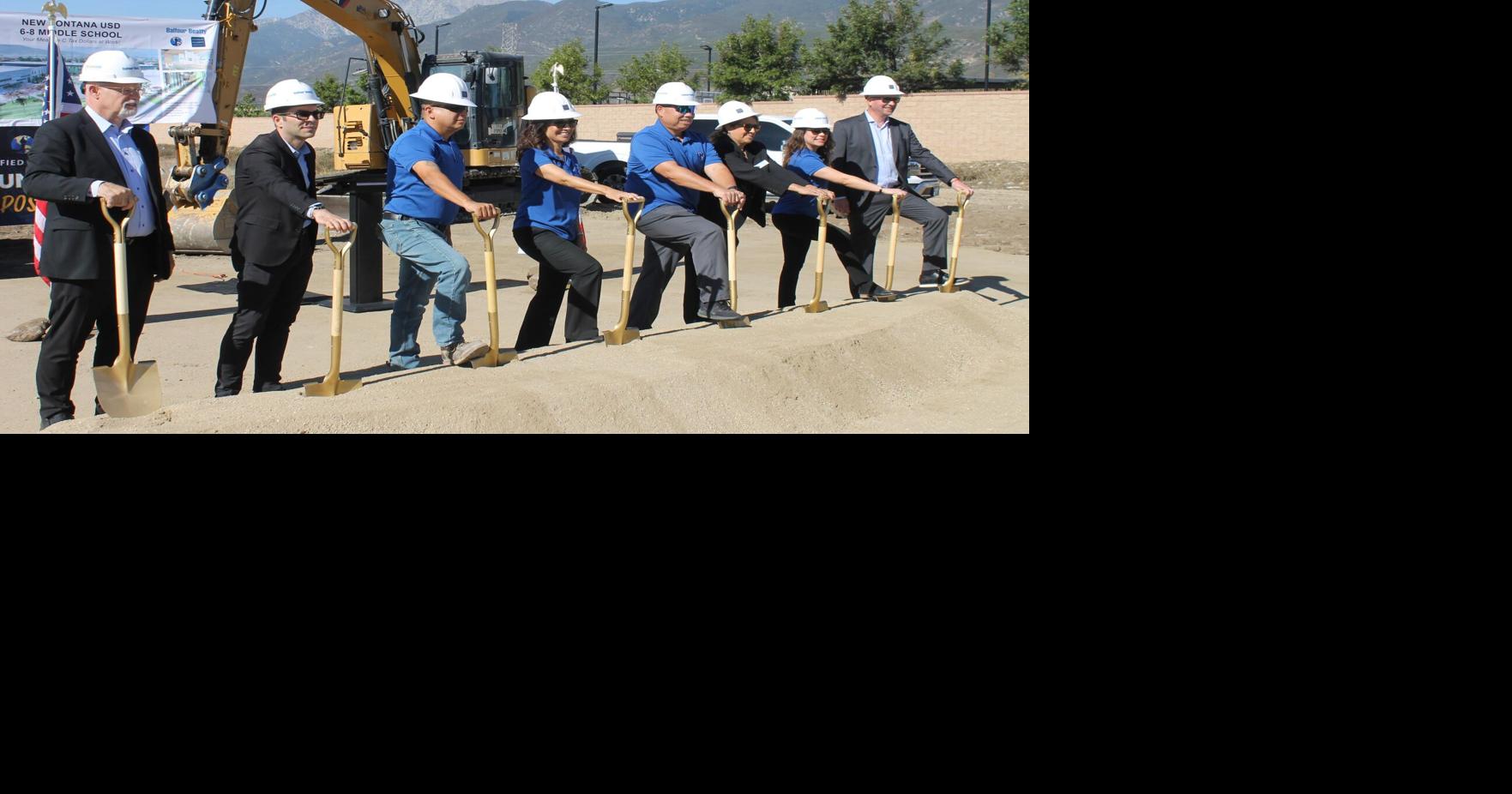 Groundbreaking is held for new middle school in northern Fontana | News ...