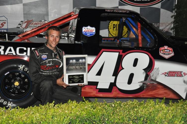 Partridge holds on for narrow victory at Toyota Speedway at Irwindale ...