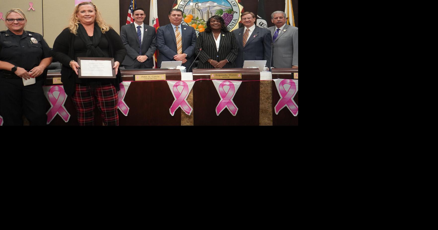 Officer Amanda Losch is honored for her service to Fontana | News ...