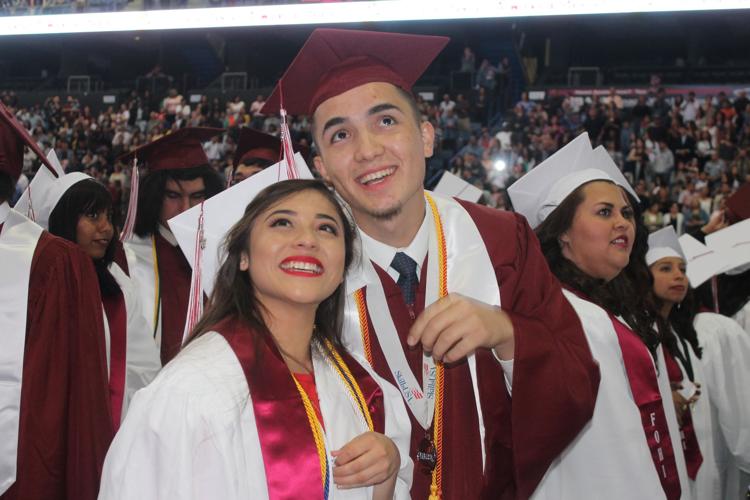 Fontana High School graduates cheer at commencement ceremony; see ...