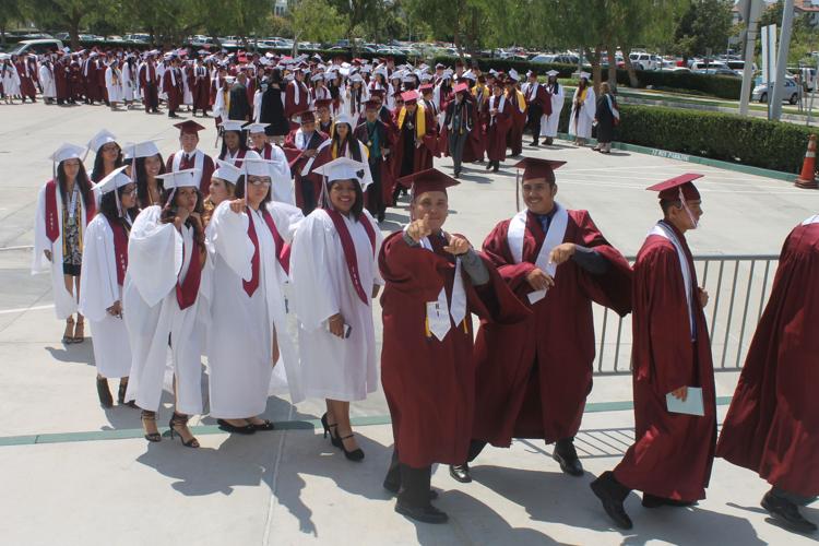 Fontana High School graduates cheer at commencement ceremony; see ...