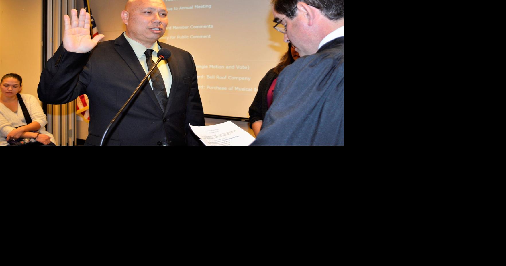 Mars Serna is sworn in as new Fontana School Board member | News ...