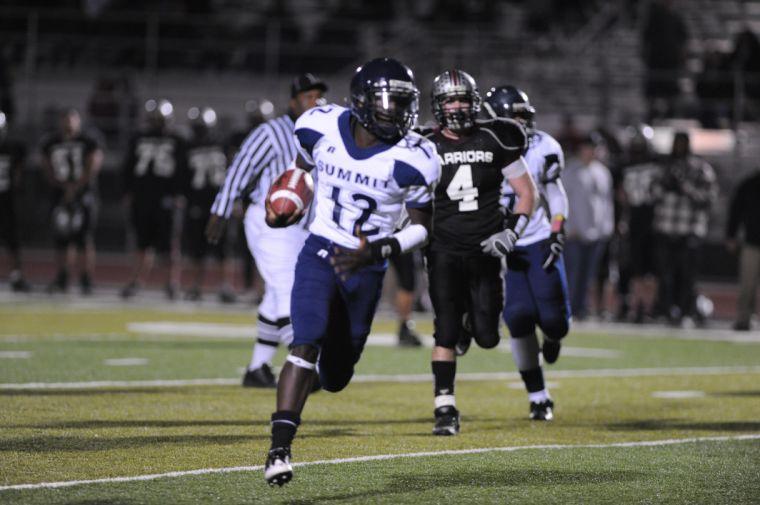 Devon Blackmon, football star from Summit High School in Fontana, is considered one of nation's ...