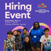 Fontana Expanded Learning Program will hold hiring event on Nov. 4 ...
