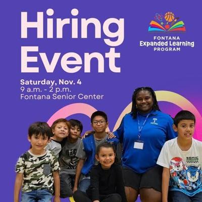 Fontana Expanded Learning Program will hold hiring event on Nov. 4 ...