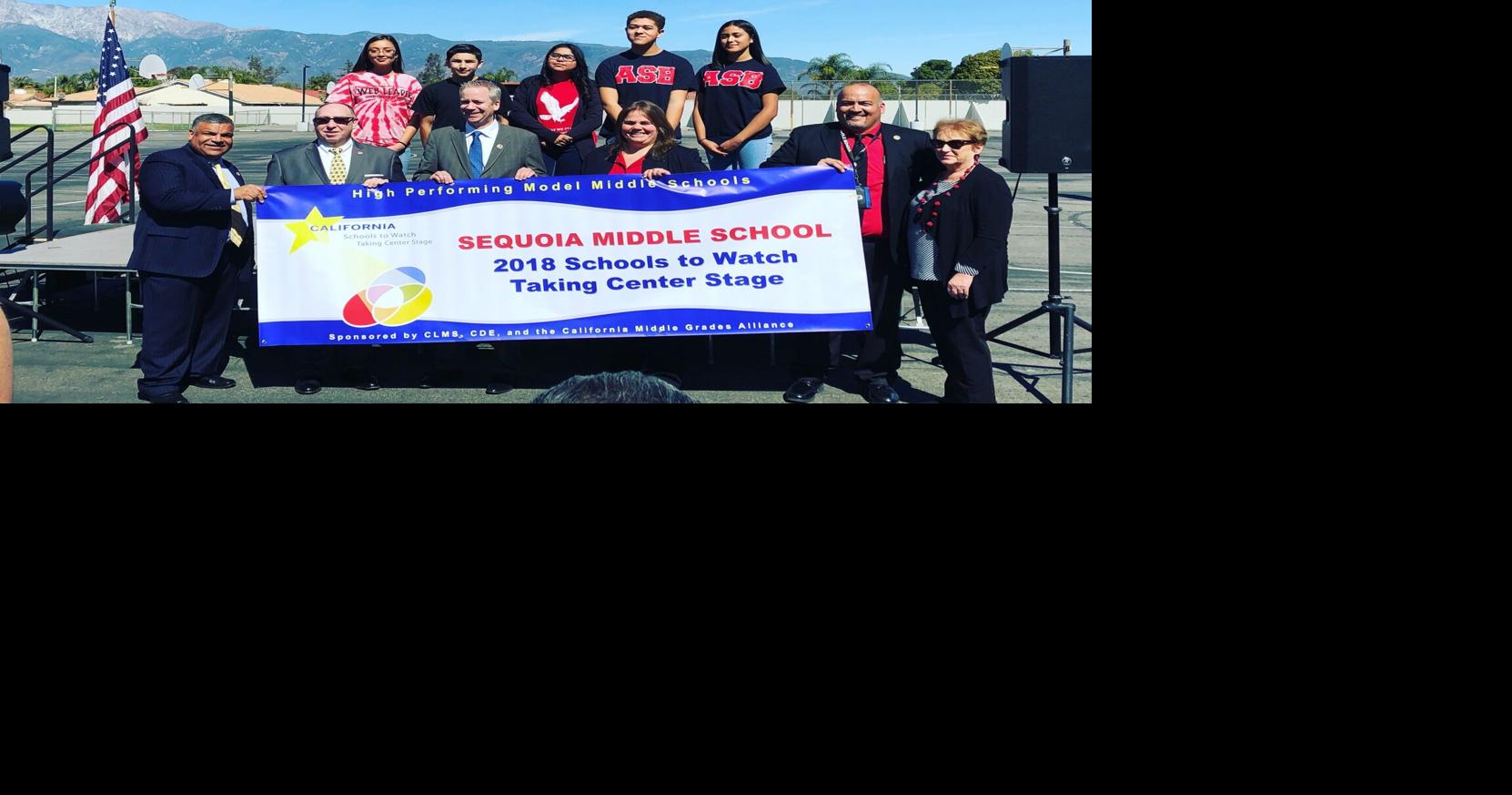 Sequoia Middle School is again honored by state for being a 'School to ...