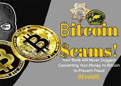 Placer County Sheriff's Office Message: Beware of Bitcoin Scam! | News ...