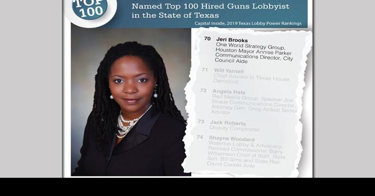 One World’s Lead Strategist, Jeri Brooks Named One of Top 100 Lobbyists ...