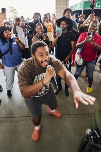 Indie Sensation LaRussell Performs at The All Gas No Smoke Car Meet ...