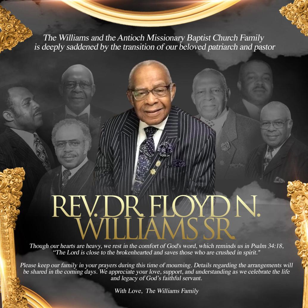 “Ambassador For Christ” Laid to Rest: Reverend Dr. F.N. Williams leaves ...