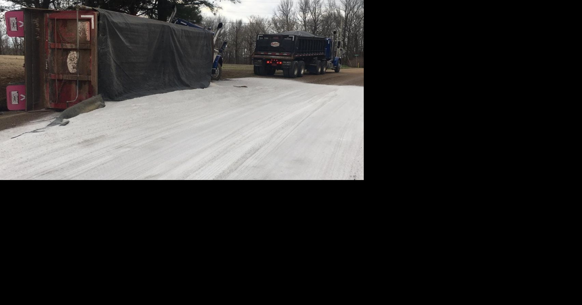 Salt truck overturned in Tipton County, causes traffic congestion ...