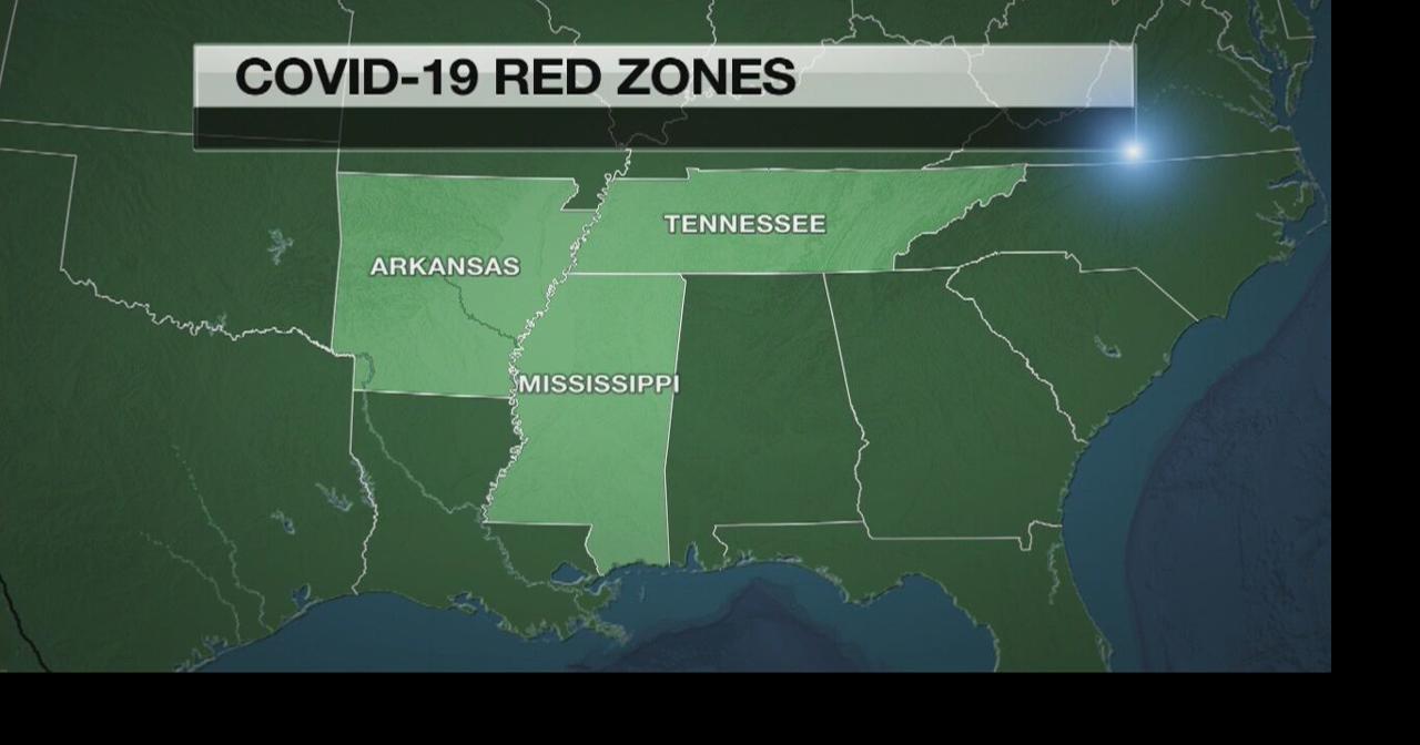 Mid-South states make coronavirus red zone list | News | fox13memphis.com