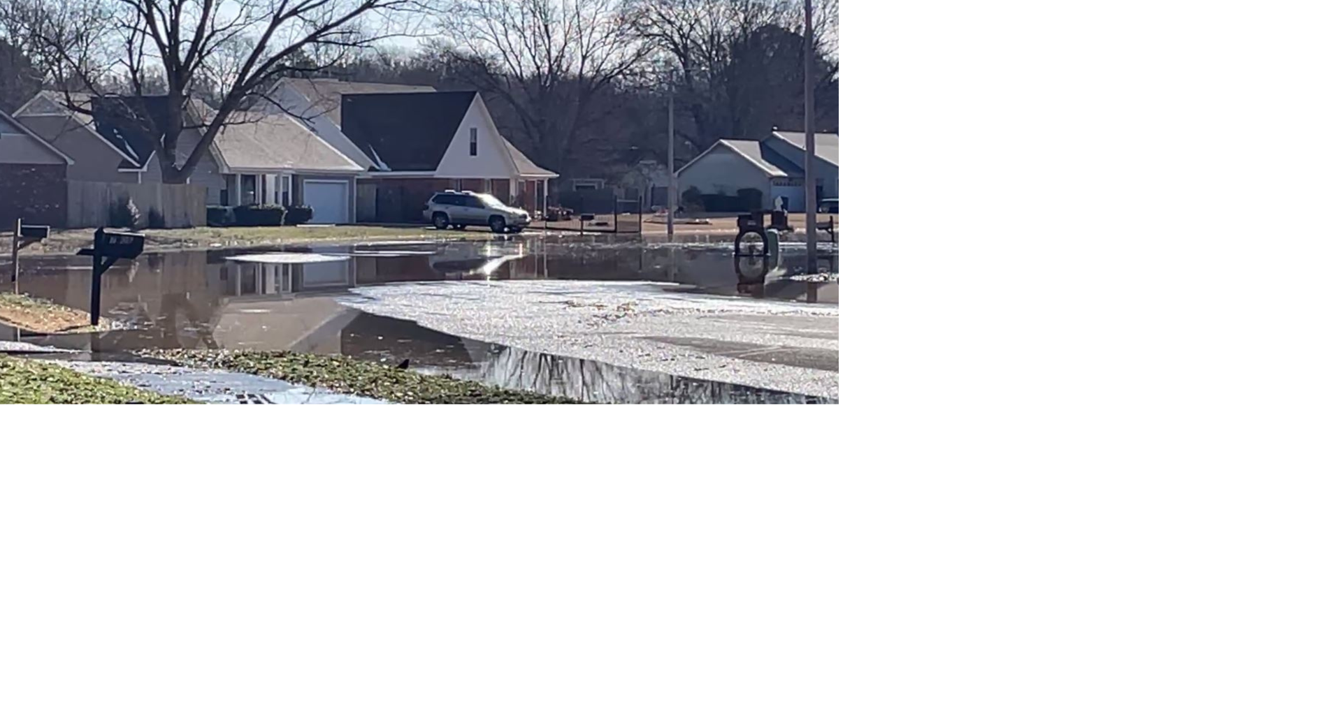 East Memphis neighborhood streets flood after water main break | News ...