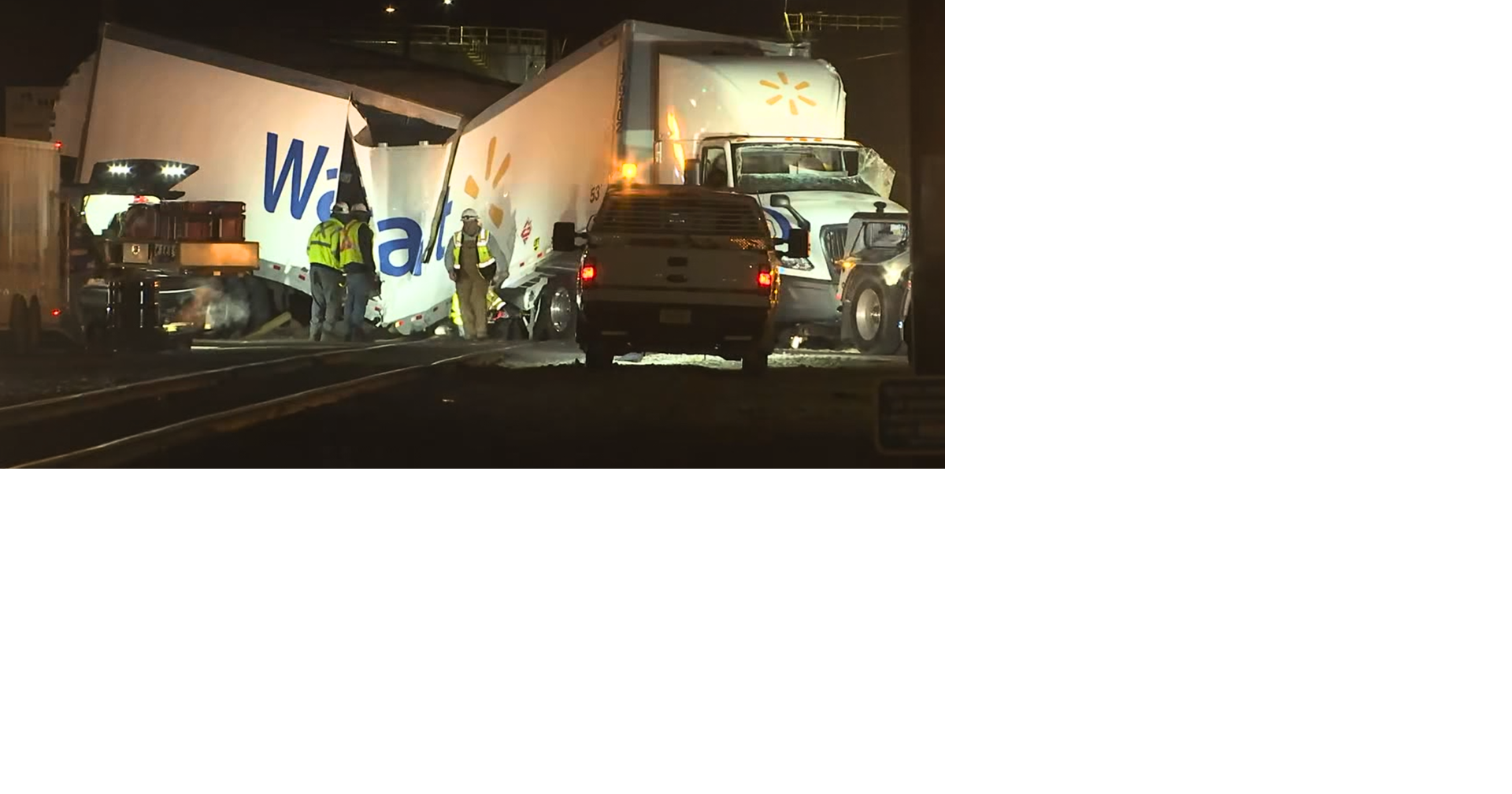 Train crashes into Walmart tractor trailer | News | fox13memphis.com