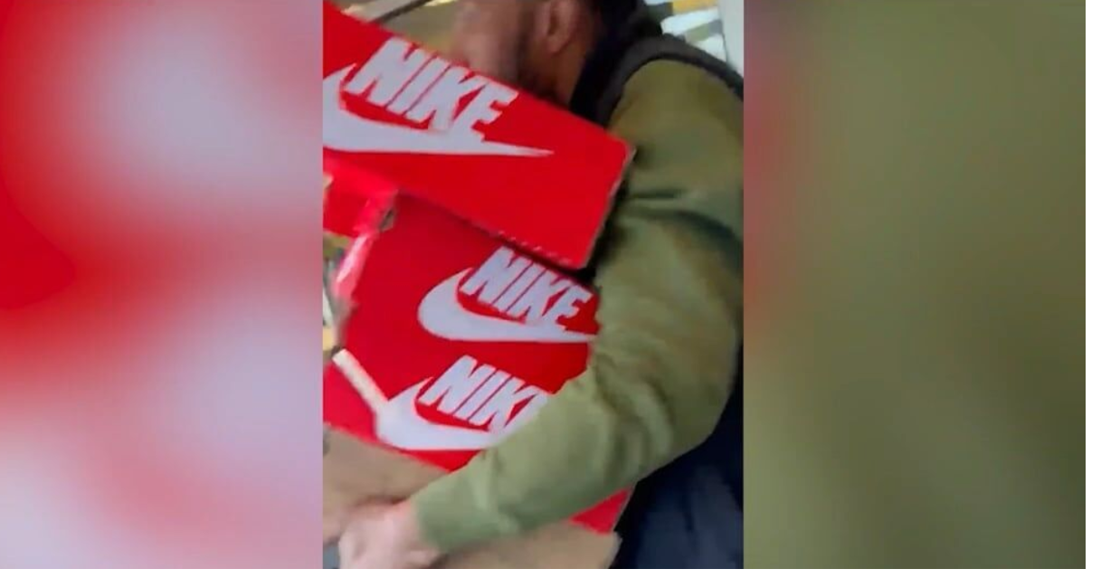 WATCH: Frustration grows as thieves caught on video stealing armful of ...