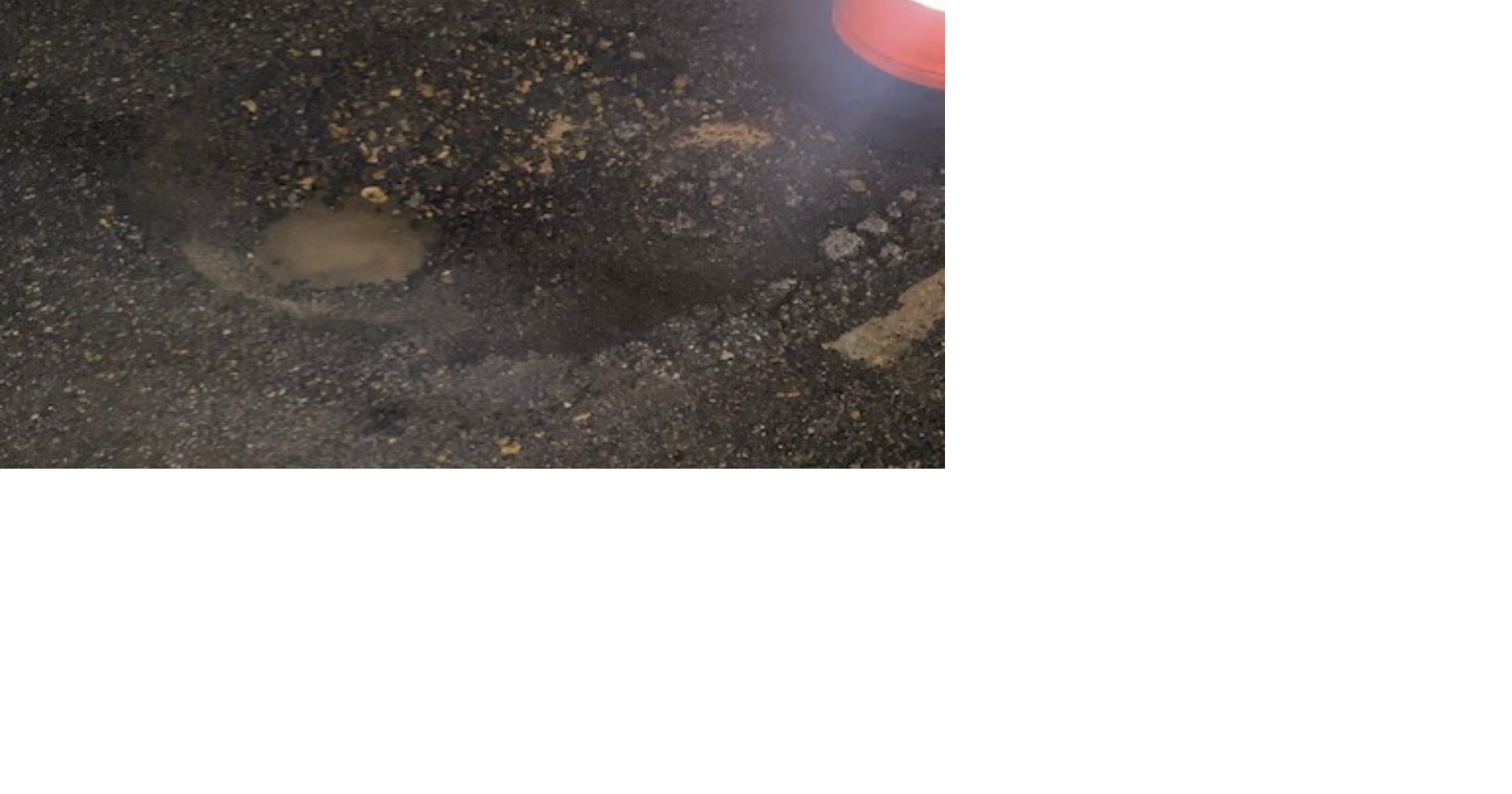 Massive pothole near Airport area leaves over a dozen cars tires flat ...