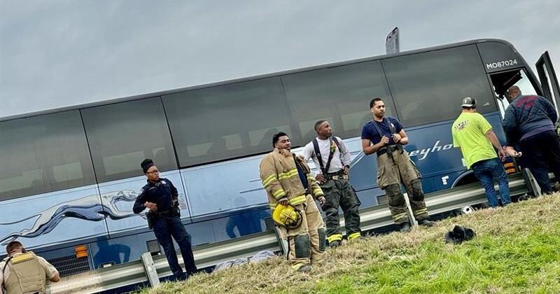 PHOTOS: Bus crashes along I-40 in West Memphis | News | fox13memphis.com