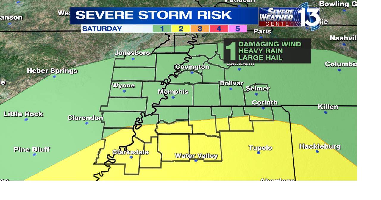 Saturday Storm Risk | | fox13memphis.com