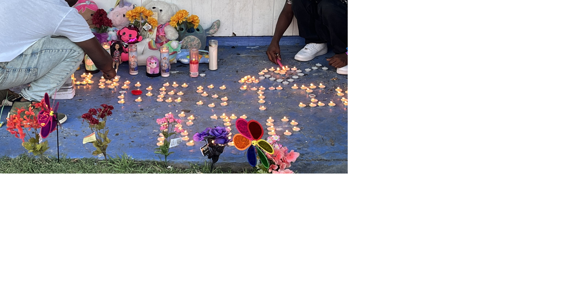 PHOTOS: Family holds vigil for five-year-old who died in East Mallory ...