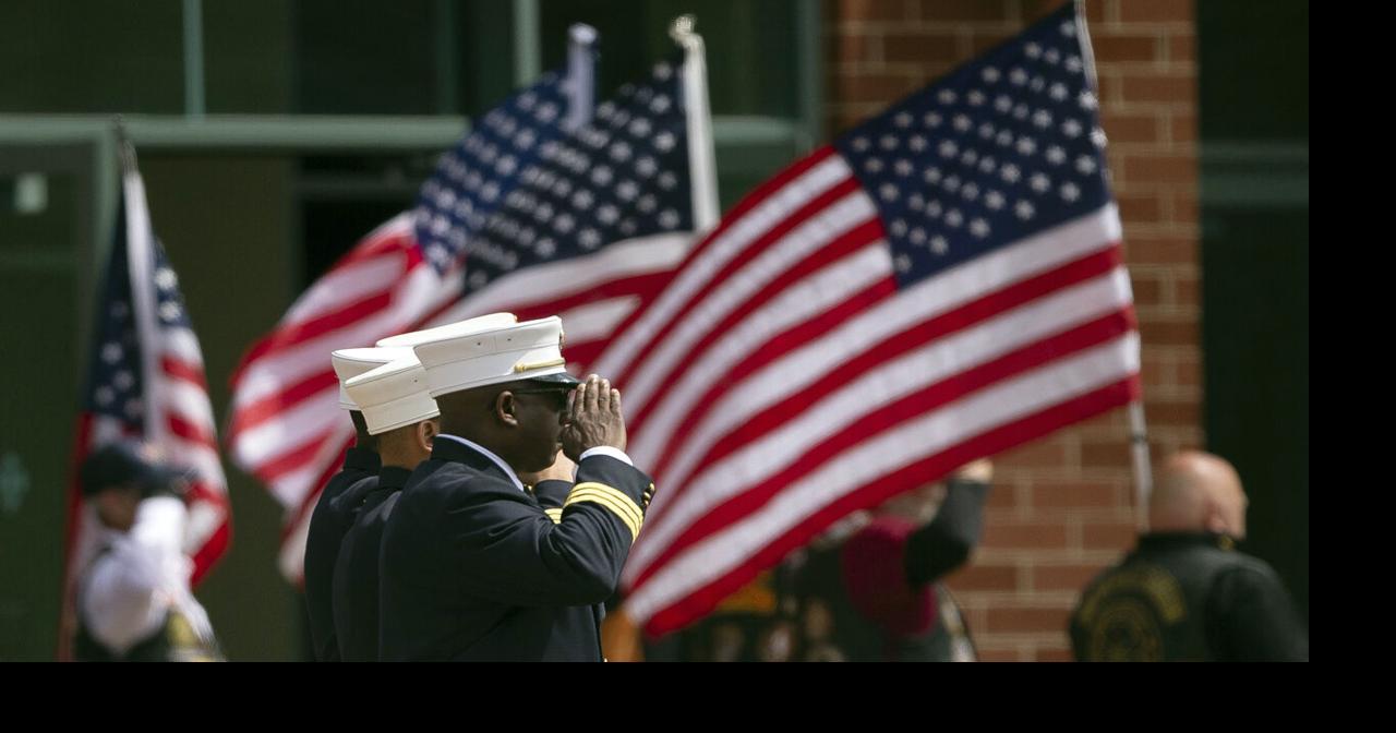 Buffalo supermarket shooting: Retired officer Aaron Salter Jr. honored ...