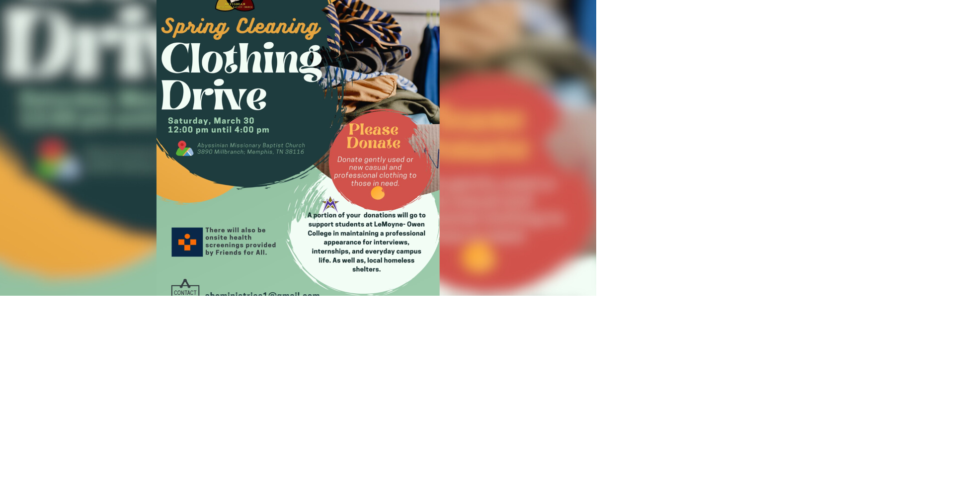 'Spring Cleaning' clothing drive to happen Saturday | Community ...