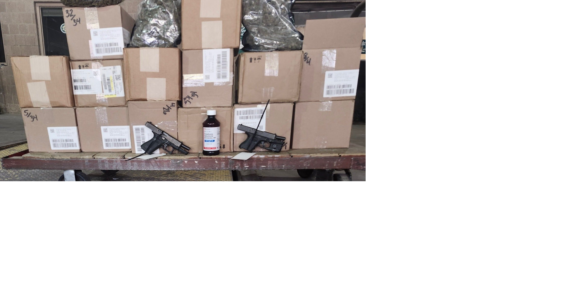 Over 250 pounds of 'lean' and 100 opioid pills found after I-40 traffic ...