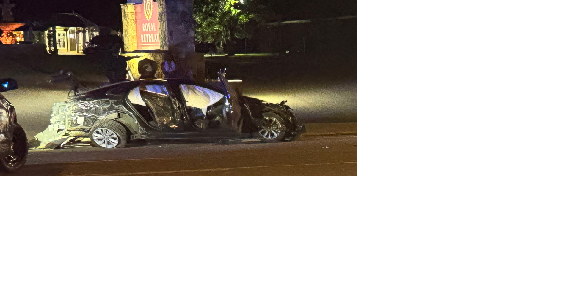 Car severely damaged after crashing into transformer in Hickory Hill ...