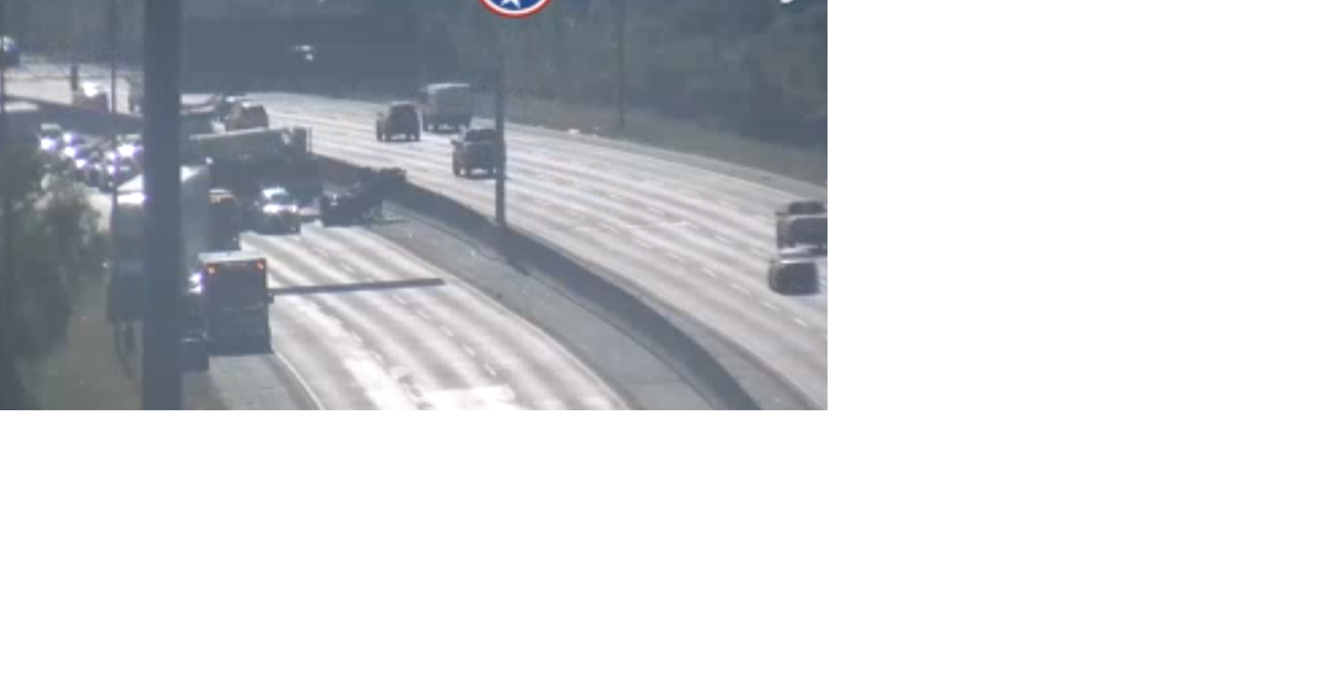 Car flips over on Highway 385, backing up traffic for miles | News ...