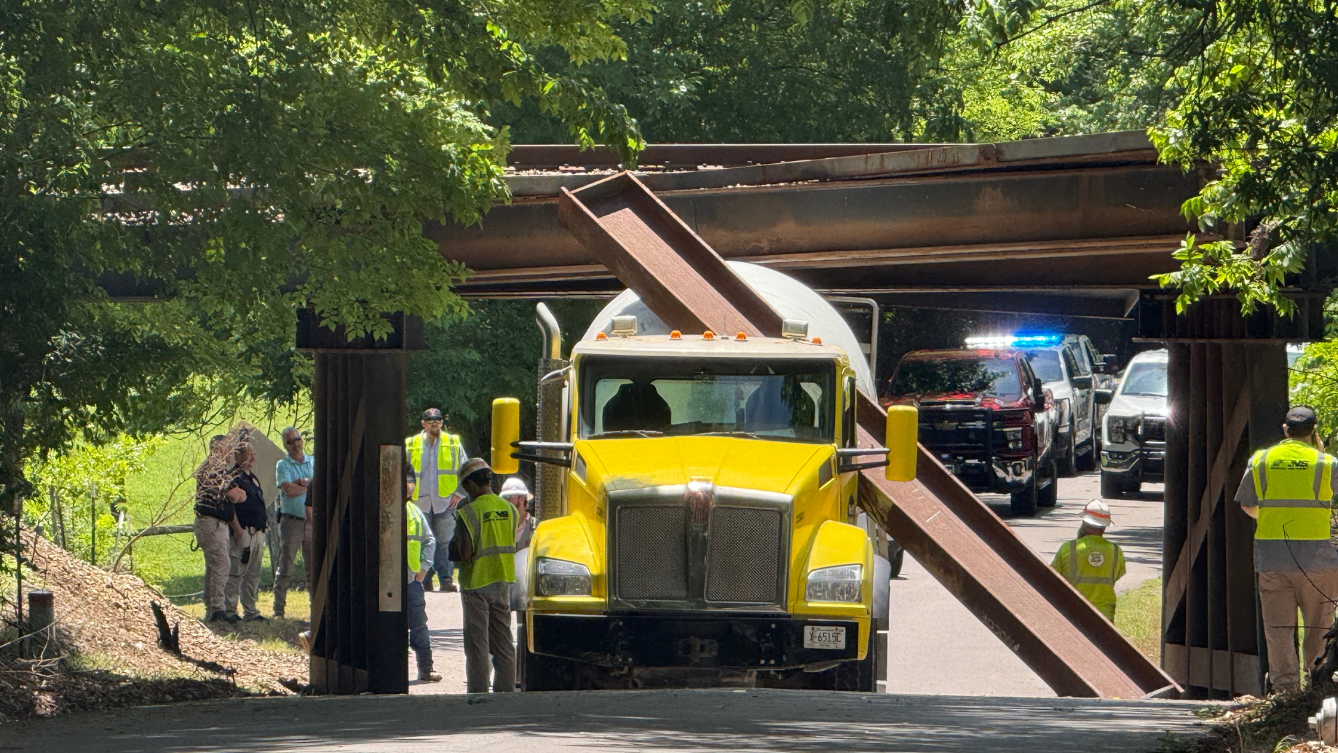Train traffic halted after bridge collapse in Fayette County | News ...