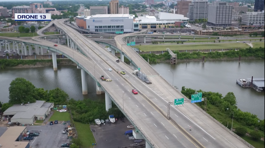 PHOTOS: I-40 Bridge closed after crack discovered | | fox13memphis.com