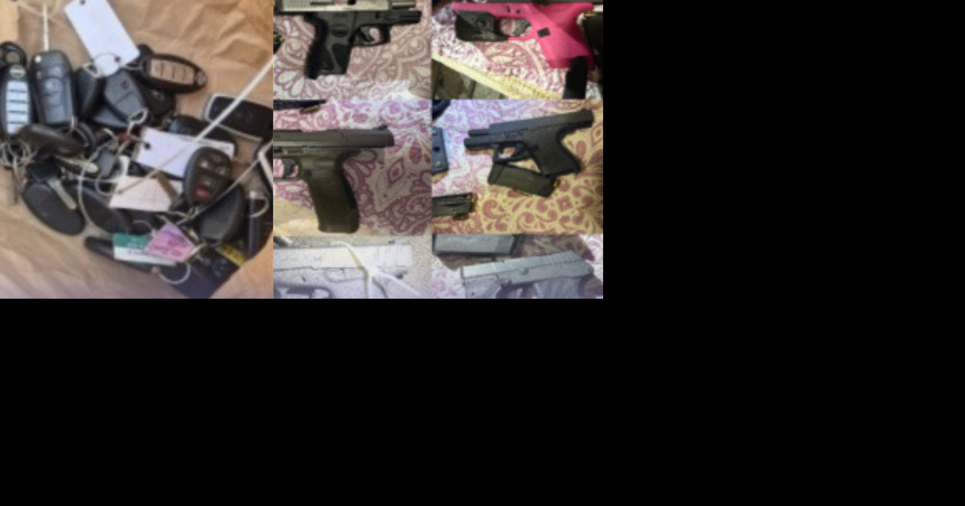 Four charged after police recover stolen Mercedes, drugs, guns in ...