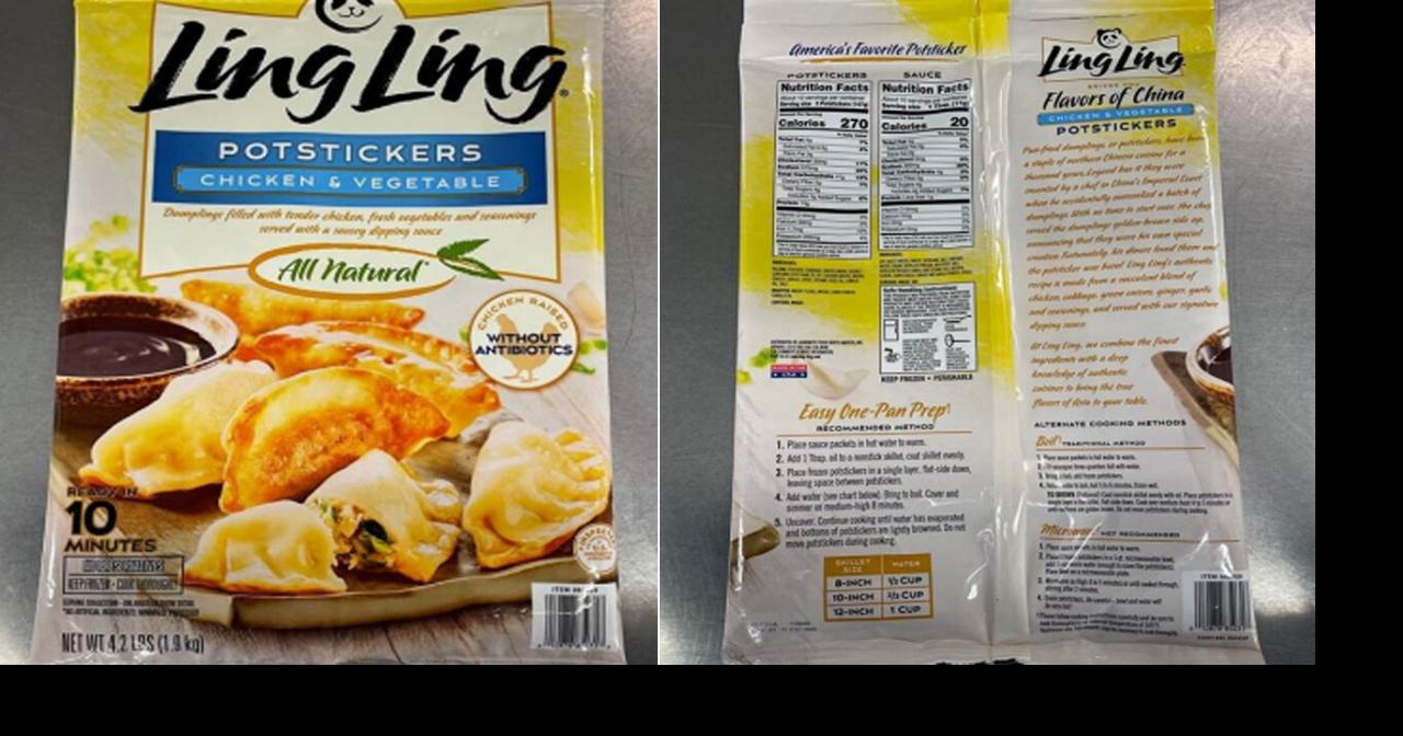 Pot sticker recall: 16 tons of Ling Ling products pulled over possible ...