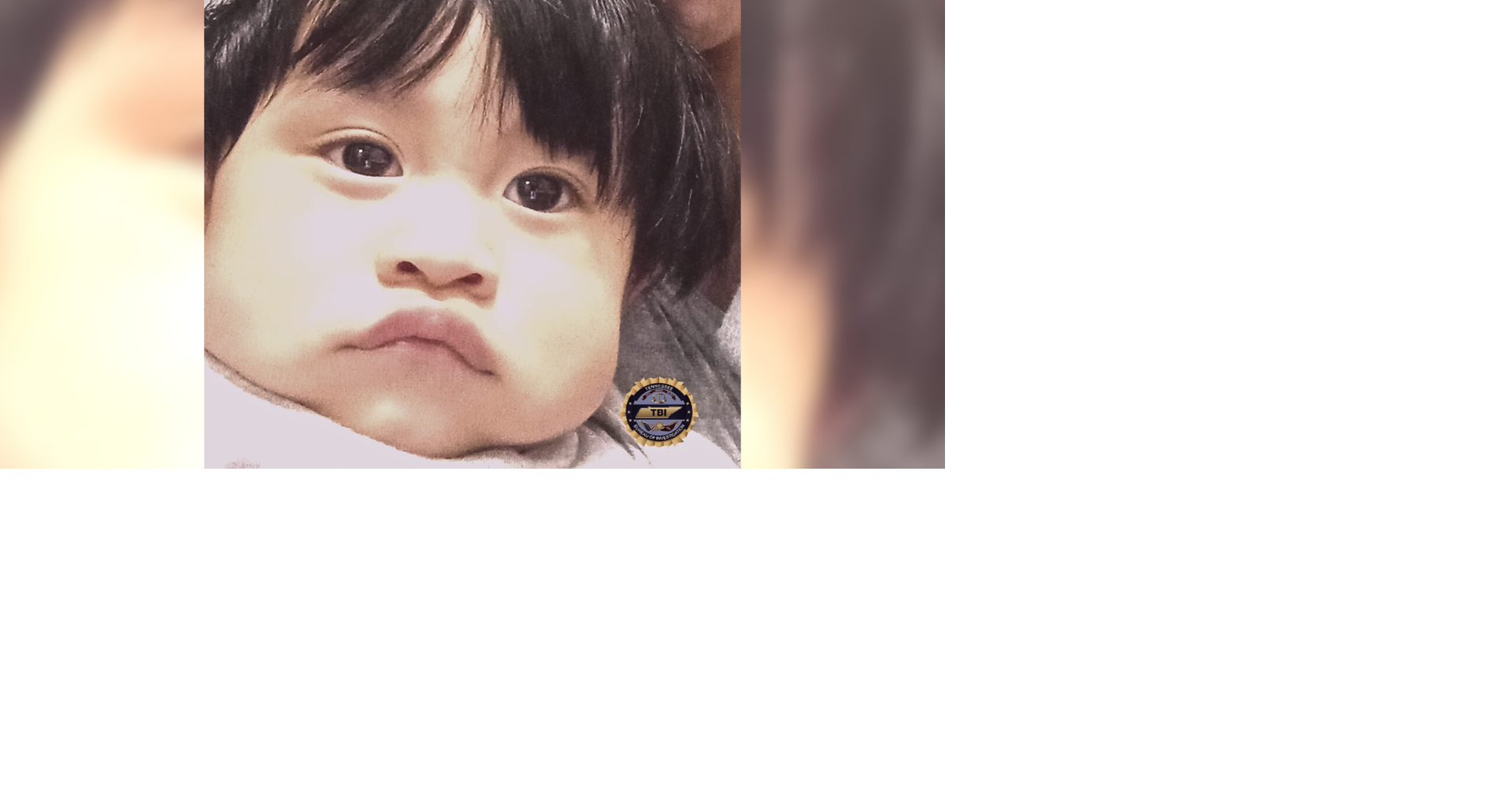 TBI issues Endangered Child Alert for one-year-old missing from ...
