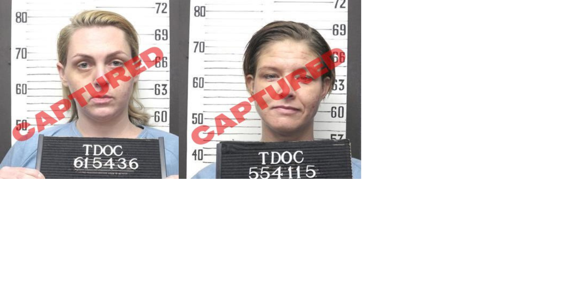 TDOC captured two runaway inmates, officials say | News | fox13memphis.com