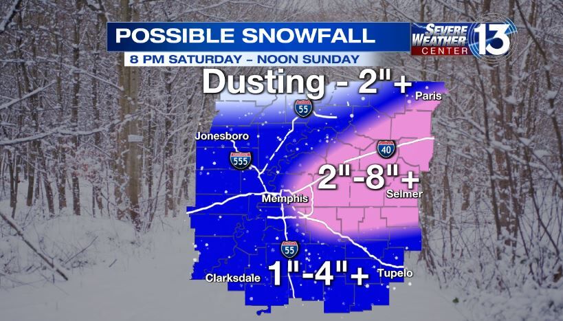 PHOTOS: Current timeline for snowfall in Memphis | | fox13memphis.com