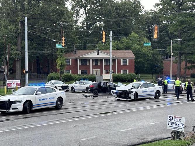 MPD squad car involved in crash on Winchester | News | fox13memphis.com