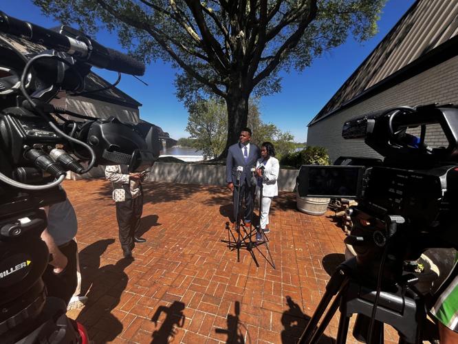 PHOTOS: Protest ahead of Justin J. Pearson reappointment ...