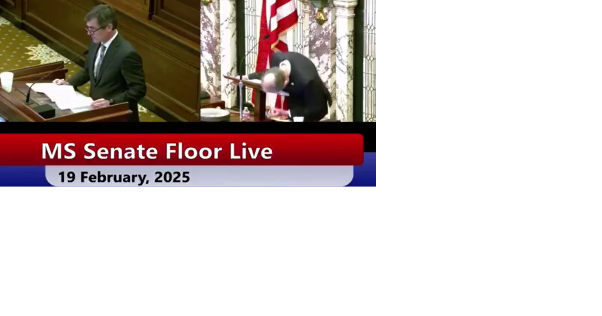 Lt. Gov. Hosemann Collapses, Senate Adjourns Briefly | VT News