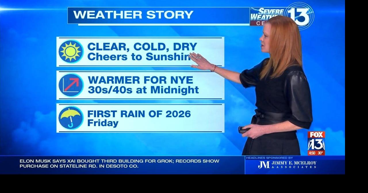 WATCH: Cold but clear skies expected for New Year's Eve celebrations ...