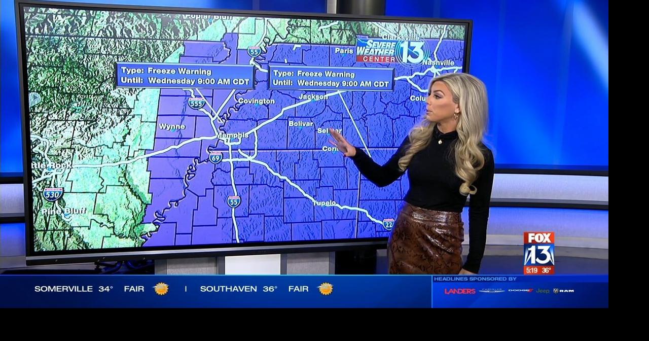 WATCH: Freeze Warning this morning as temps gradually rise again ...