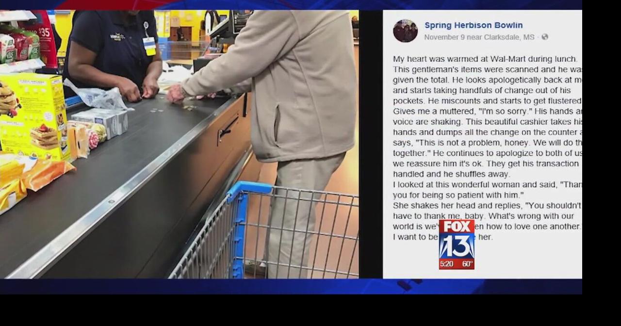 "I'm so sorry:" Man apologizes in checkout at local Walmart, cashier's ...