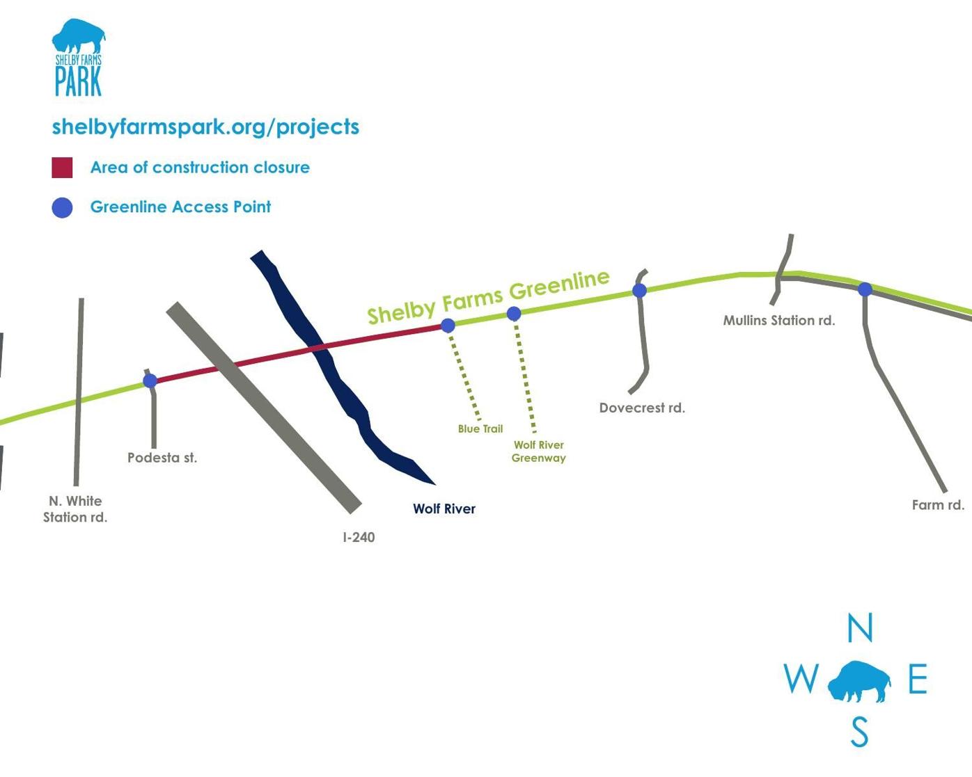 Shelby Farms' Greenline trail to close later this month for planned ...