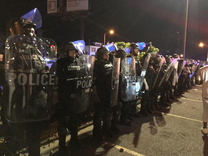 PHOTOS: Pepper spray deployed and MPD in riot gear as Midtown protest ...
