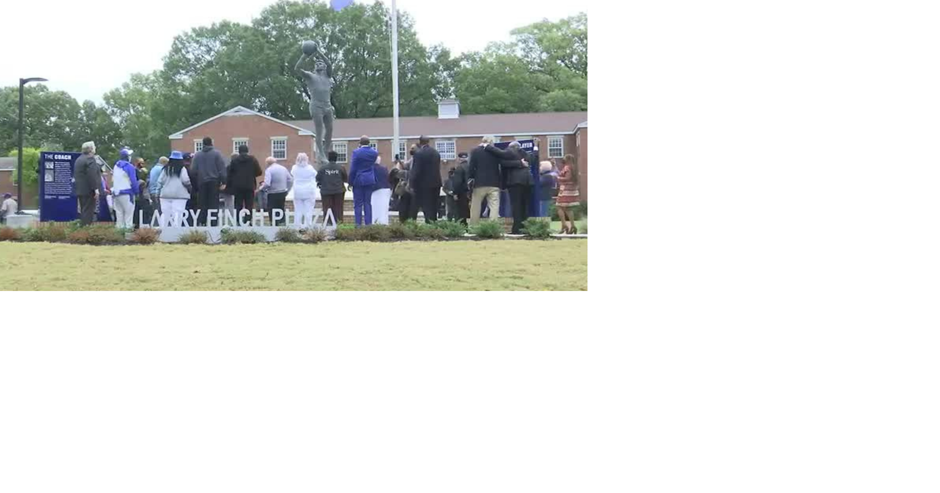 Larry Finch Plaza unveiled on University of Memphis campus | News ...