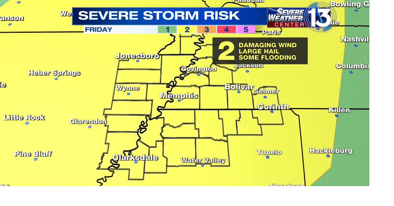 WATCH: Severe storms return for end of week, weekend in the Mid-South ...