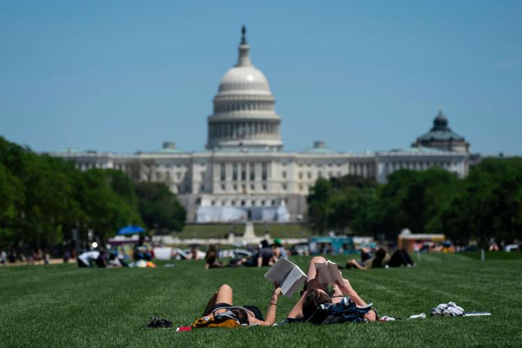 Photos: Blue Angels, Thunderbirds flyover DC, Baltimore, Atlanta to ...